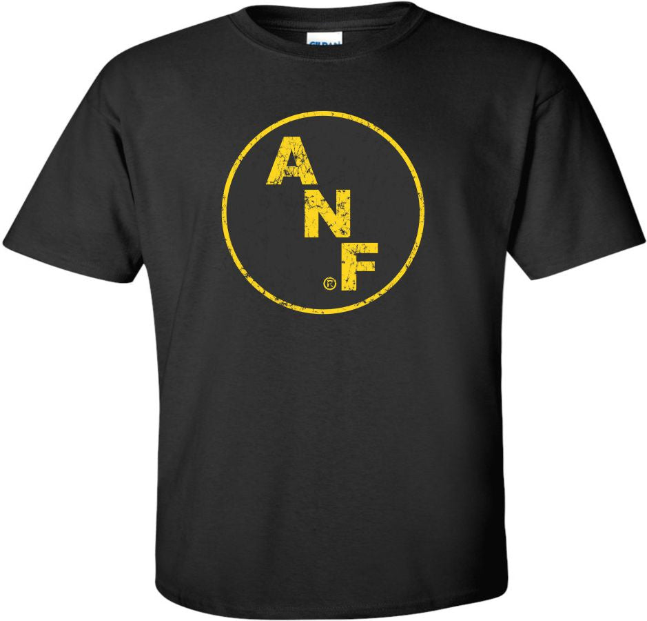 ANF Circle Logo Iowa Hawkeye Black t-shirt| Flexy Threads