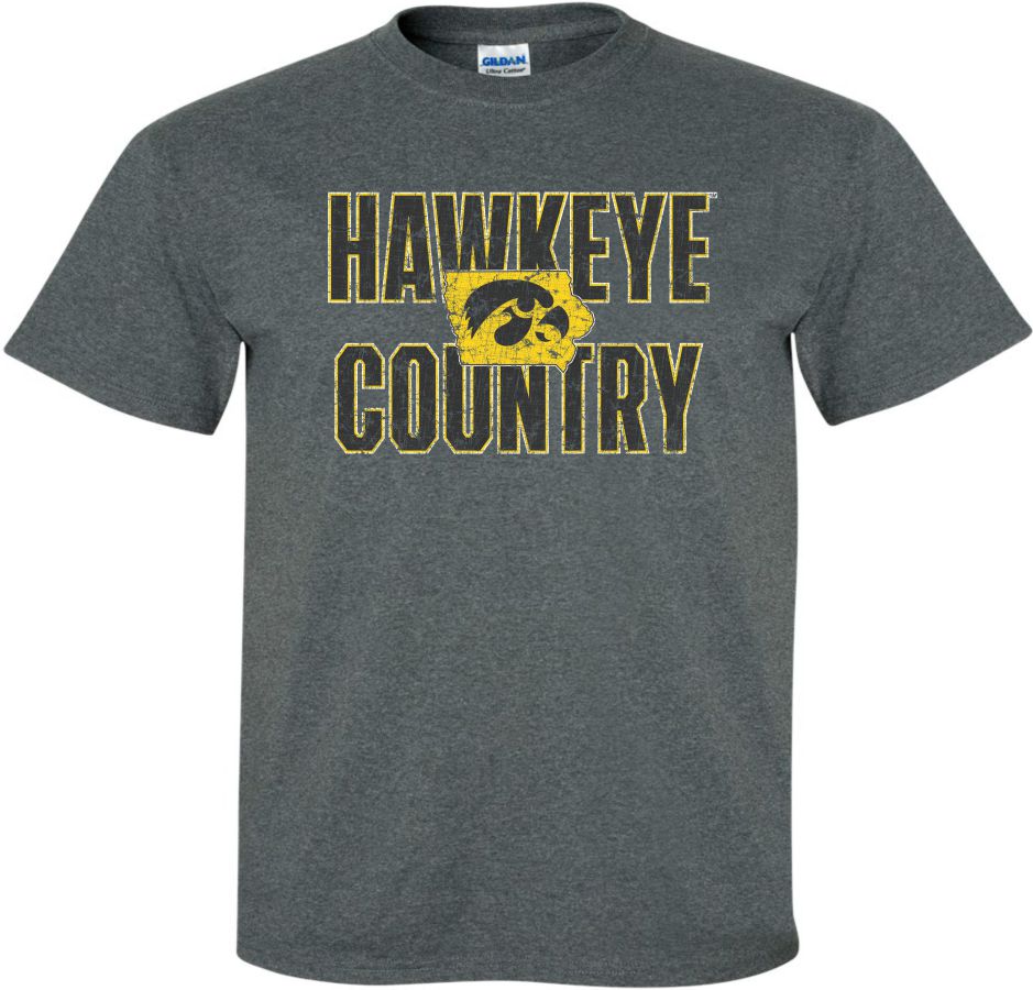 Hawkeye Country - Iowa Hawkeyes Dark Gray t-shirt| Flexy Threads