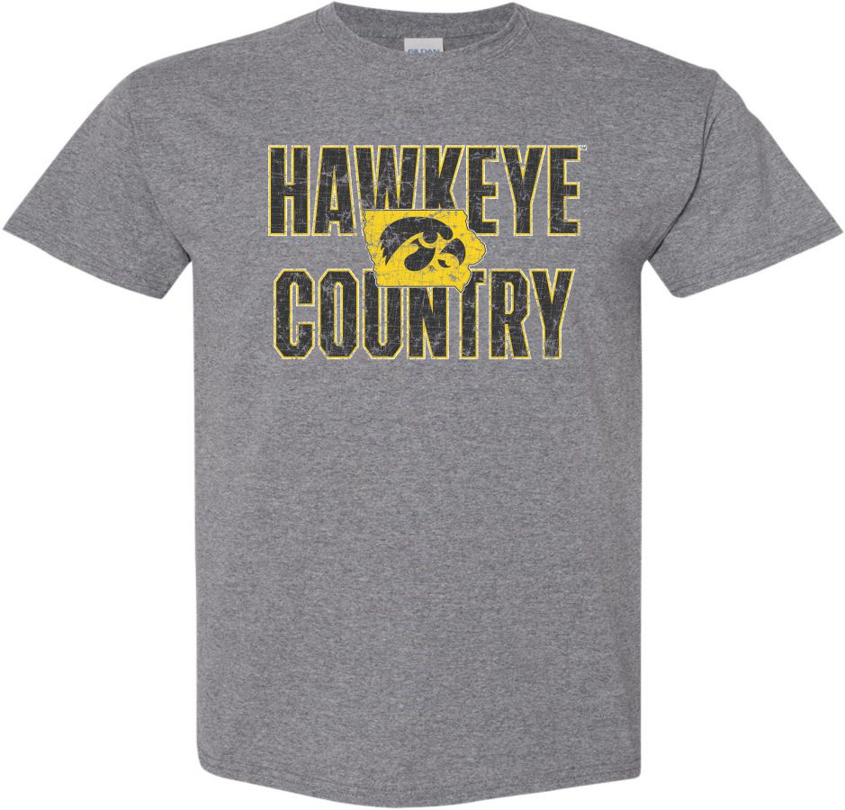 Hawkeye Country - Iowa Hawkeyes Medium Gray t-shirt| Flexy Threads