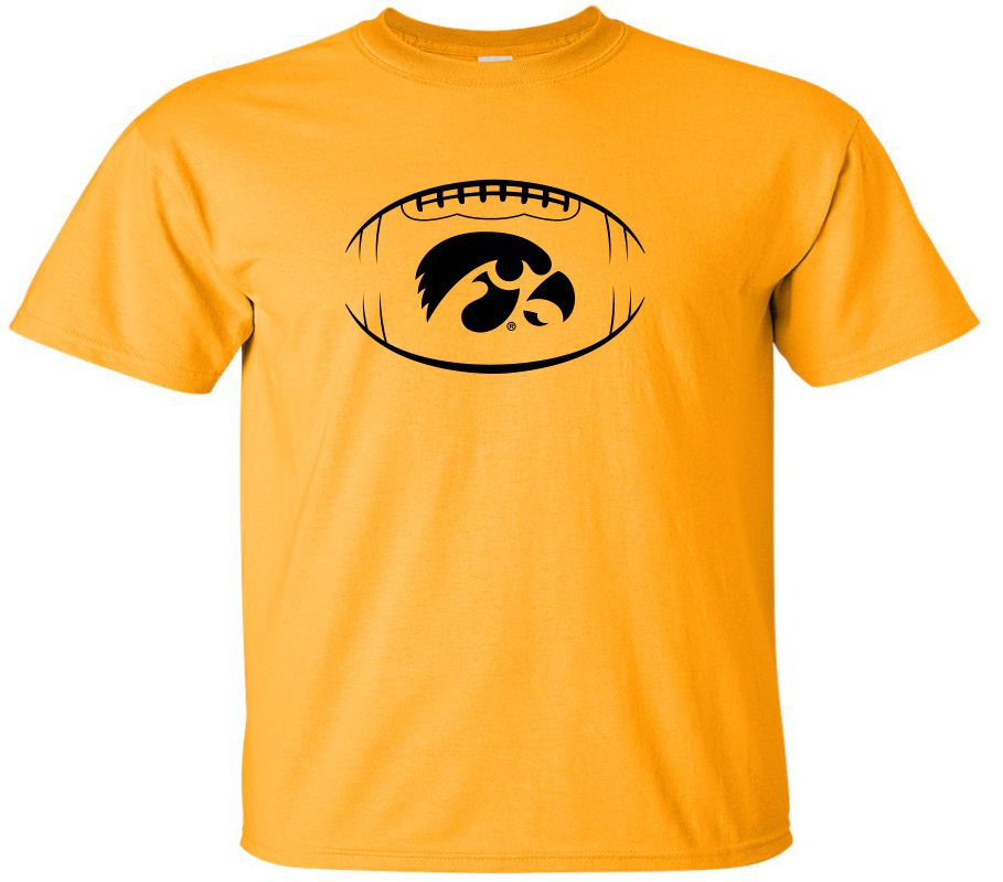 Tigerhawk in Football - Iowa Hawkeyes Gold t-shirt| Flexy Threads